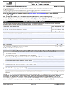How to Fill Out IRS Form 656 Offer In Compromise