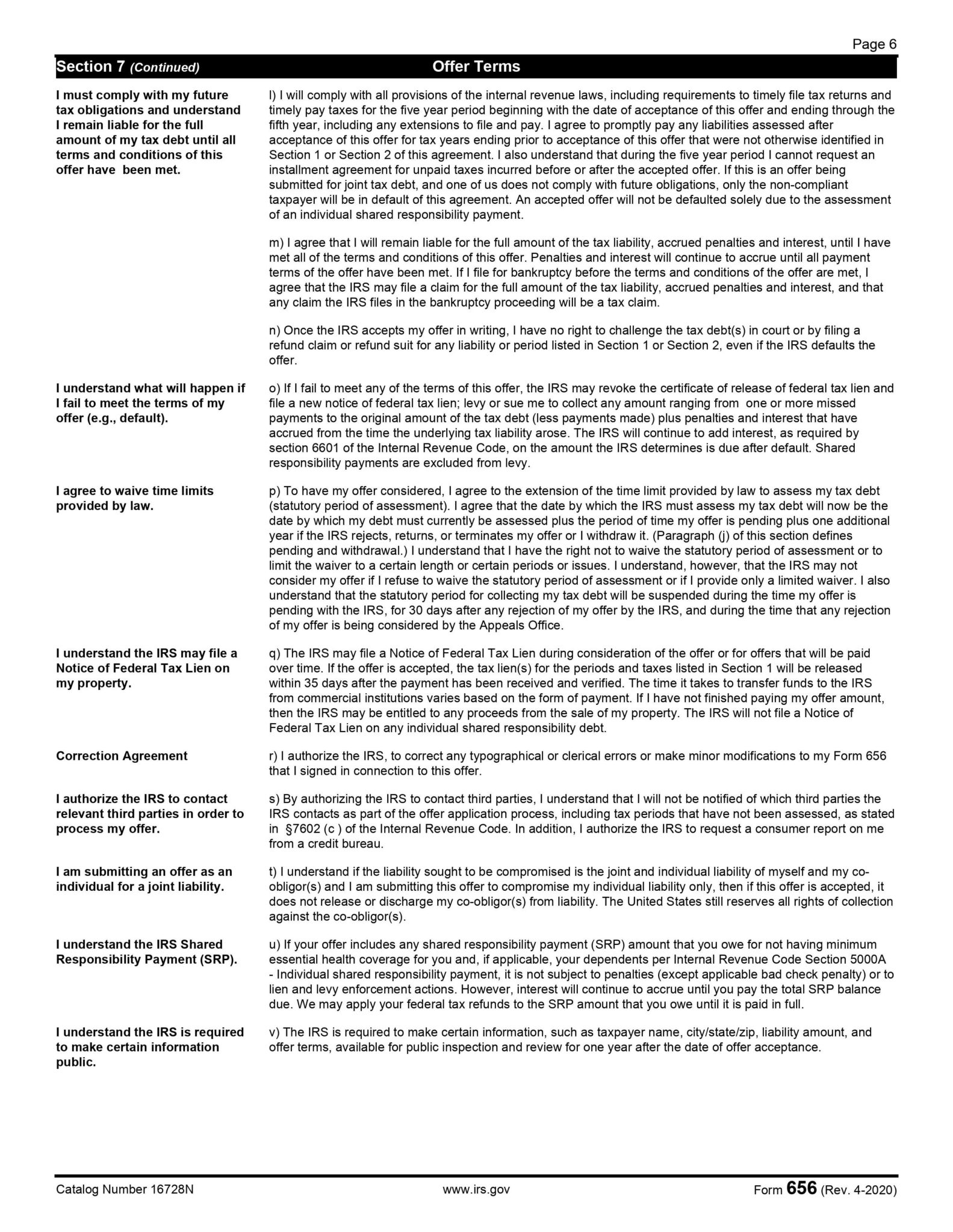 How to Fill Out IRS Form 656 Offer In Compromise