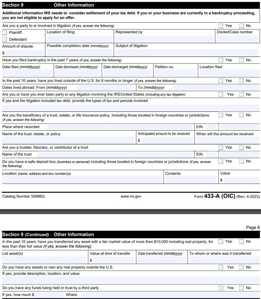 How to Fill Out IRS Form 656 Offer In Compromise